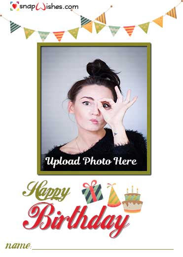 Customized Birthday Wishes Free Birthday Cake With Name And Photo 