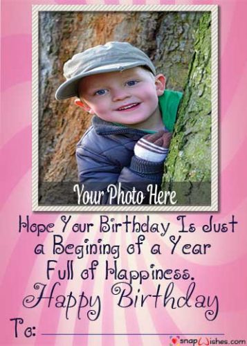 Birthday Card with Photo Editing - Create Unique Birthday Wishes With ...