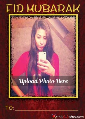 Cute Eid Mubarak Snap Card with Name - Create Unique Birthday Wishes ...