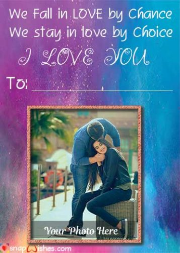 Love Name Photo Card for Girlfriend - Birthday Cake With Name and Photo ...